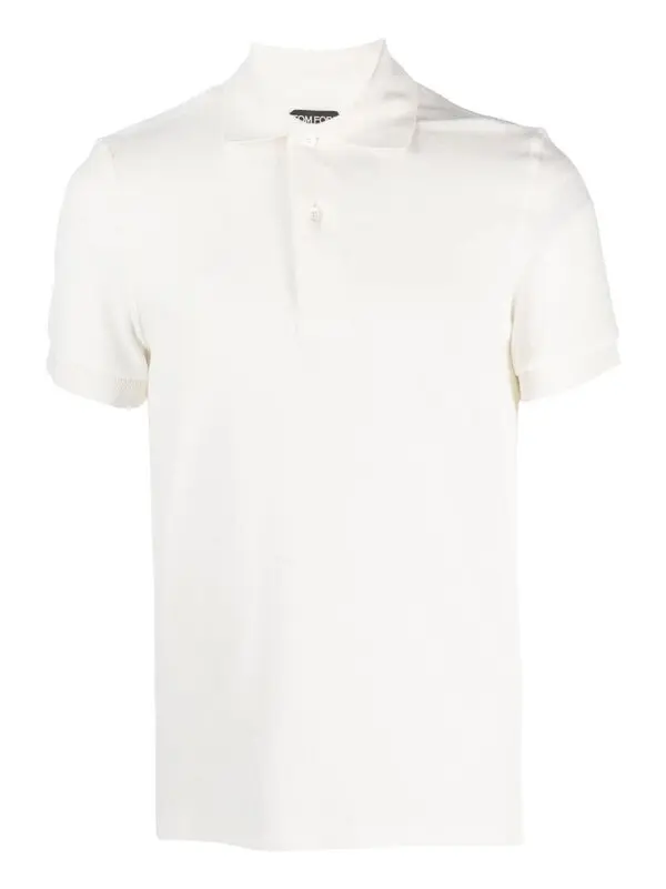 TOM FORD Cotton-blend Polo Shirt - White