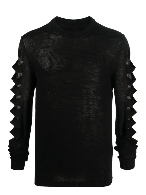 Rick Owens Cut-out Detail Jumper - Black