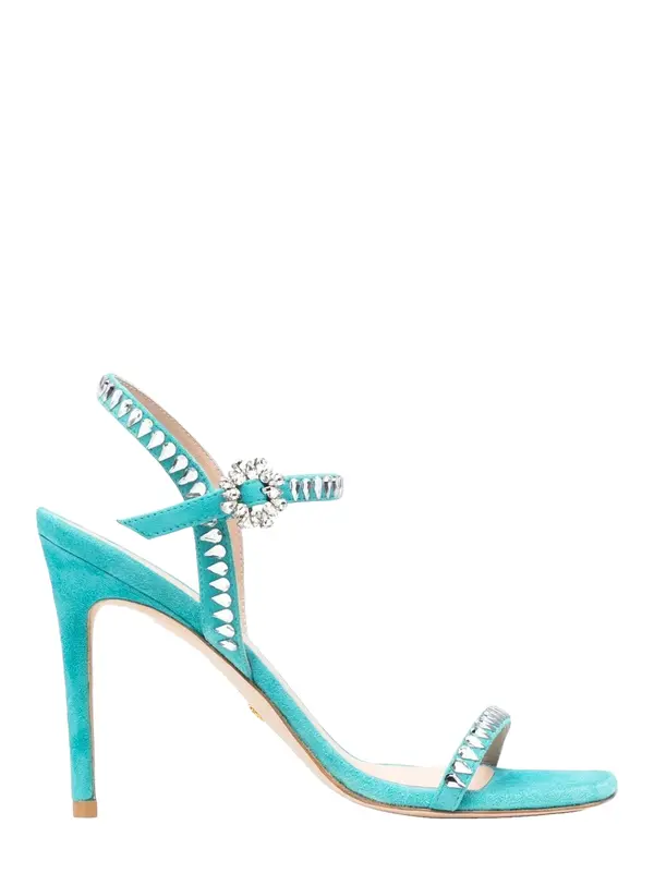 STUART WEITZMAN Embellished Open-toe Sandals - Blue
