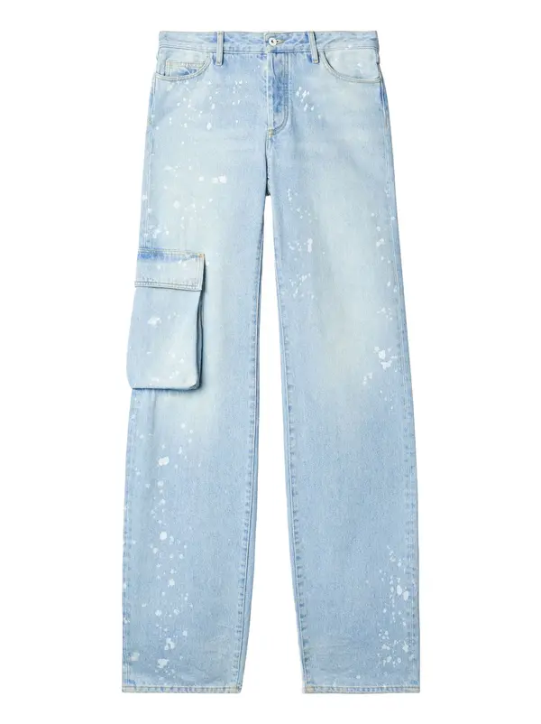 Off-White Toybox Wide-leg Jeans - Blue
