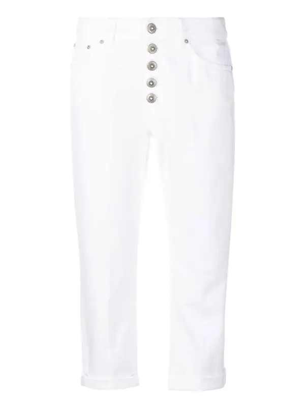 DONDUP Cropped Denim Jeans - White