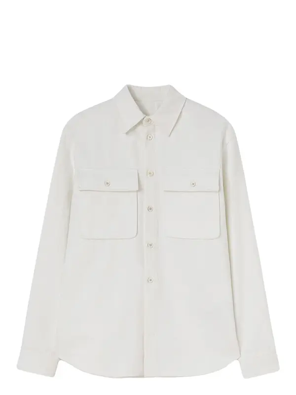 JIL SANDER Classic-collar Cotton Shirt - White