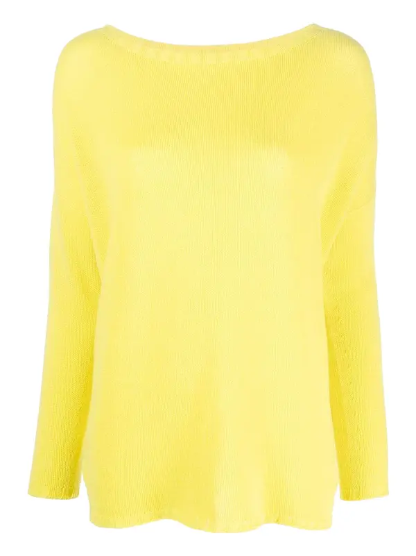 Fabiana Filippi Boat-neck Cashmere Jumper - Yellow