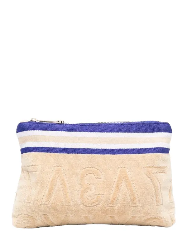V°73 Logo-print Wash Bag - Neutrals