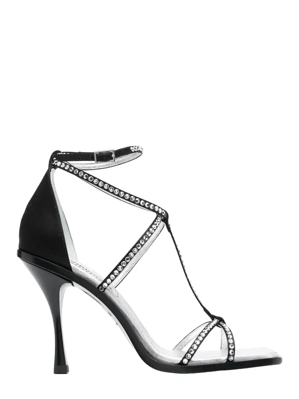 Dsquared2 Crystal-embellished Sandals - Black