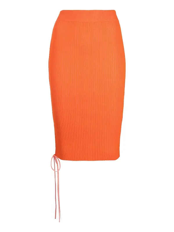 Off-White Vanise Lace-up Skirt - Orange
