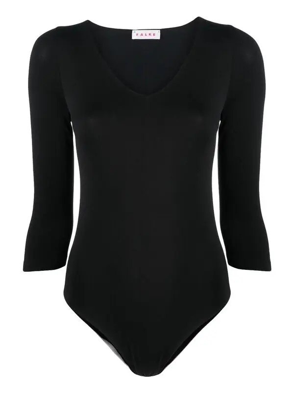 Falke Three-quarter Sleeve Bodysuit - Black