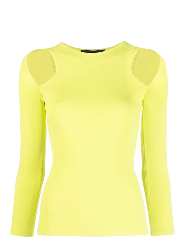 Dsquared2 Cut-out Knit Top - Yellow