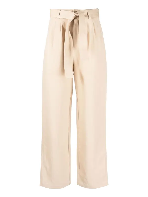 Woolrich Tie-up Belt Wide-leg Trousers - Neutrals