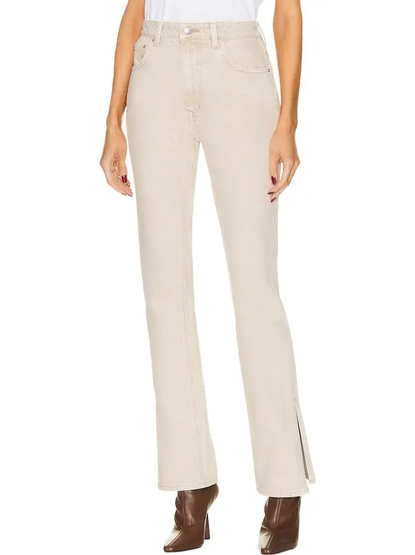 GRLFRND Harlow High-rise Bootcut Jeans With Slit - Rodeo