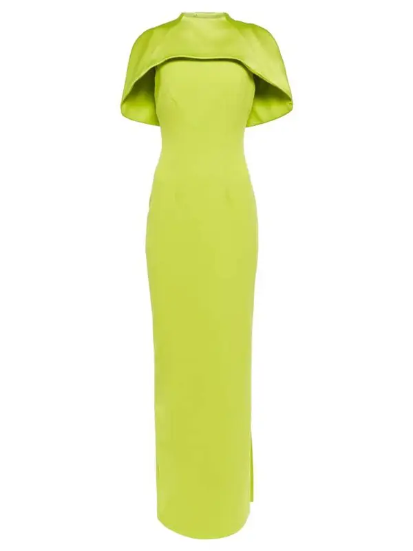 Safiyaa Kalika Crêpe Gown - Green
