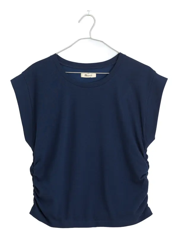 Madewell Side-cinch Muscle Tee - Dark Nightfall