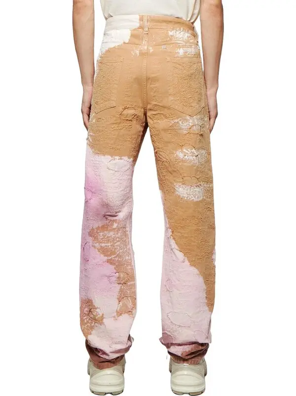 Givenchy Slim Fit 5 Pocket Trousers - Brown & Pink