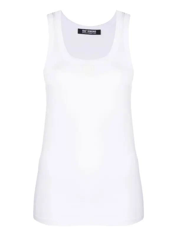 Raf Simons Logo-patch Tank Top - White