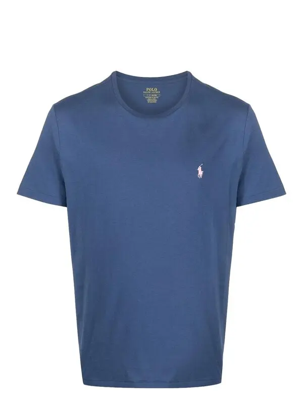 Polo Ralph Lauren Embroidered-logo T-shirt - Blue