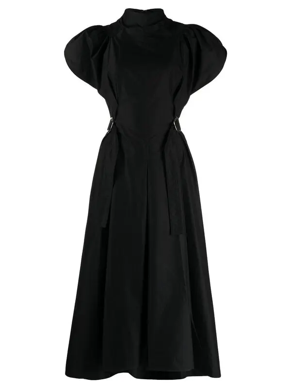 3.1 Phillip Lim High-neck Flared Midi Dress - Black