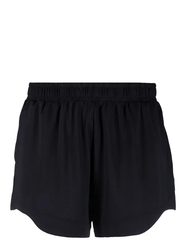 GANNI Recycled Draped Shorts - Black