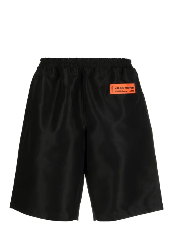 Heron Preston Logo Patch Track Shorts - Black