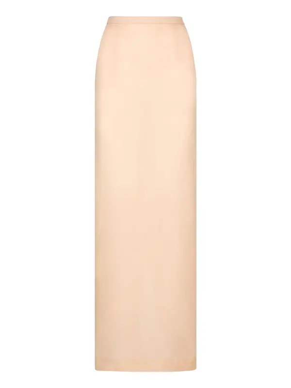 Dolce & Gabbana Georgette Maxi Skirt - Neutrals