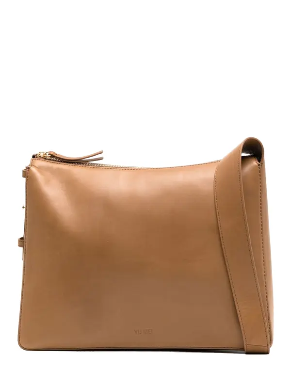 YU MEI Leather Tote - Brown