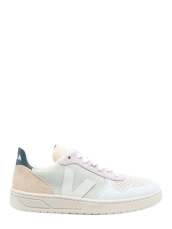 VEJA V-10 Suede Sneakers - Green