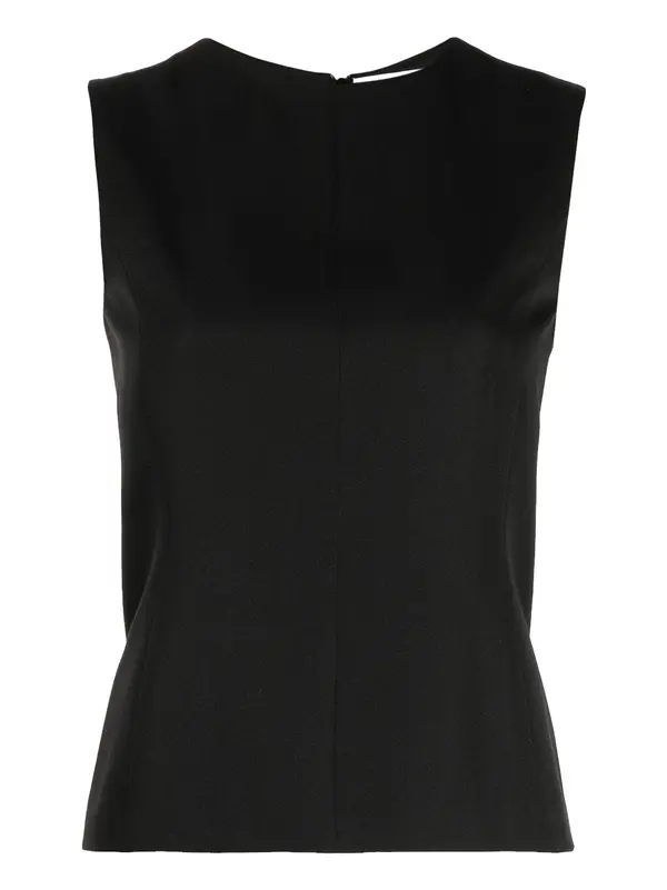 Martine Rose Reverse Detail Sleeveless Top - Black