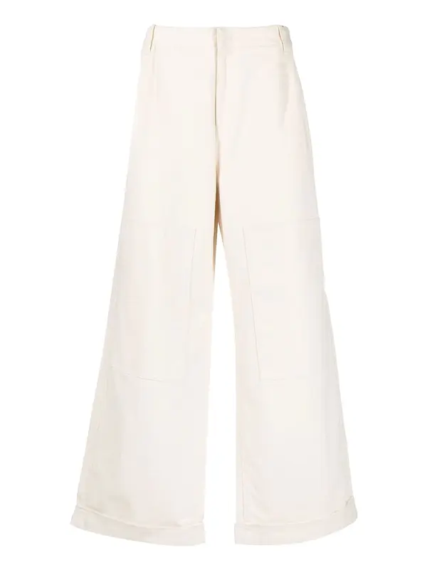 Etro Low-rise Wide-leg Trousers - Neutrals