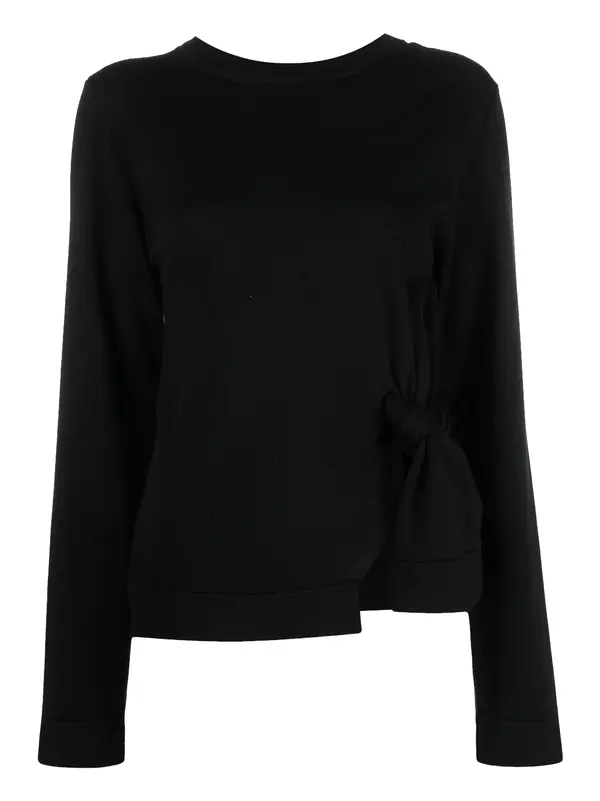 JIL SANDER Open-back Knit Jumper - Black