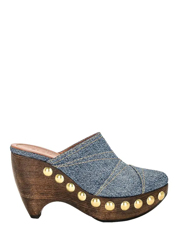 Alaïa Le Sabot Clogs - Blue Jeans