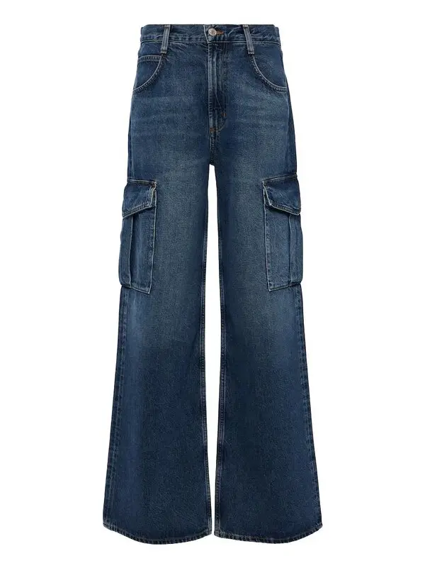 AGOLDE Minka Denim Cargo Pants - Blue