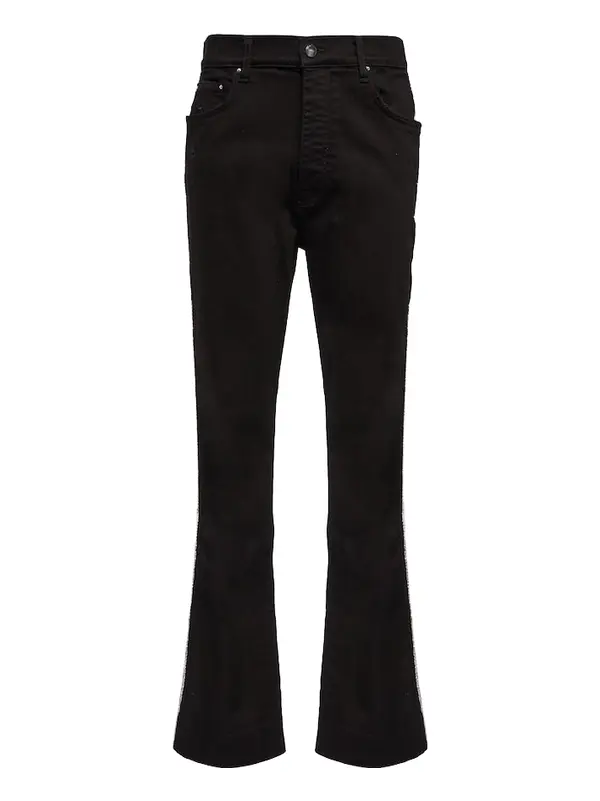 Amiri Embellished Bootcut Jeans - Black