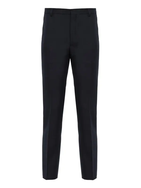 Prada Wool Blend Extra-slim Fit Pants - Blue