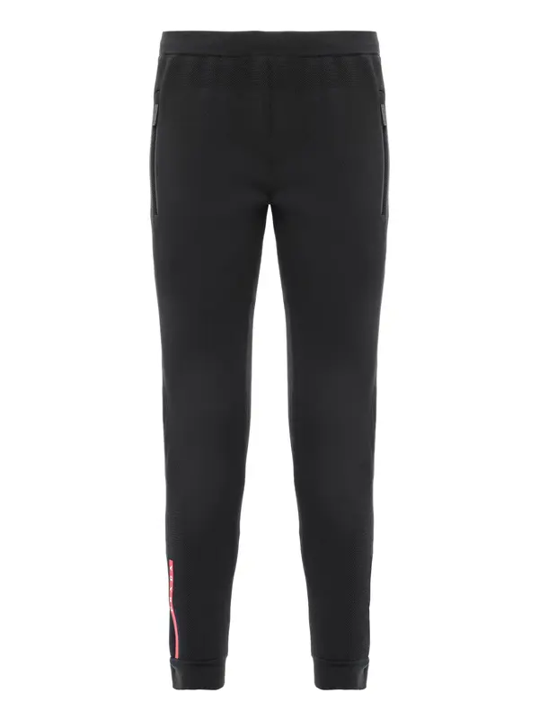 Prada Techno Piqué Pants - Black