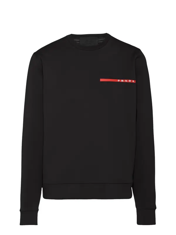 Prada Recycled Double Jersey Sweatshirt - Black