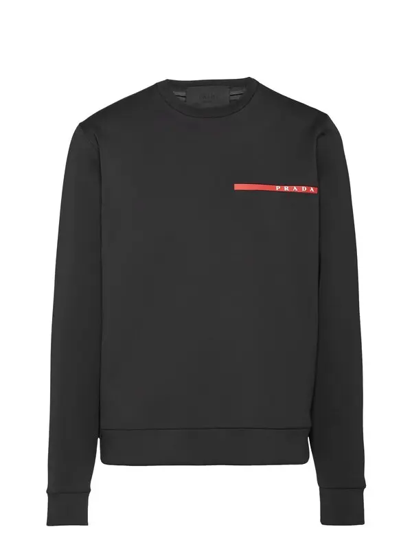 Prada Recycled Double Jersey Sweatshirt - Black