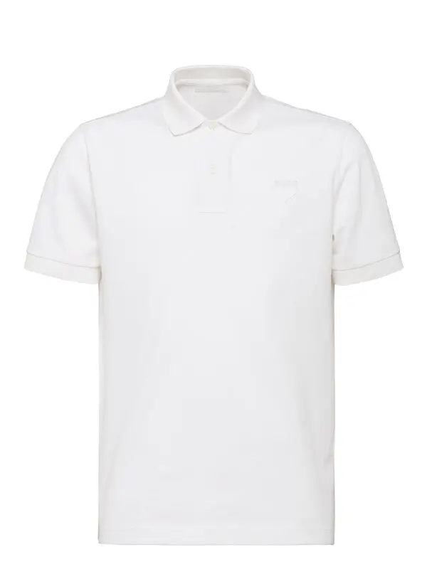 Prada Piqué Polo Shirt - White