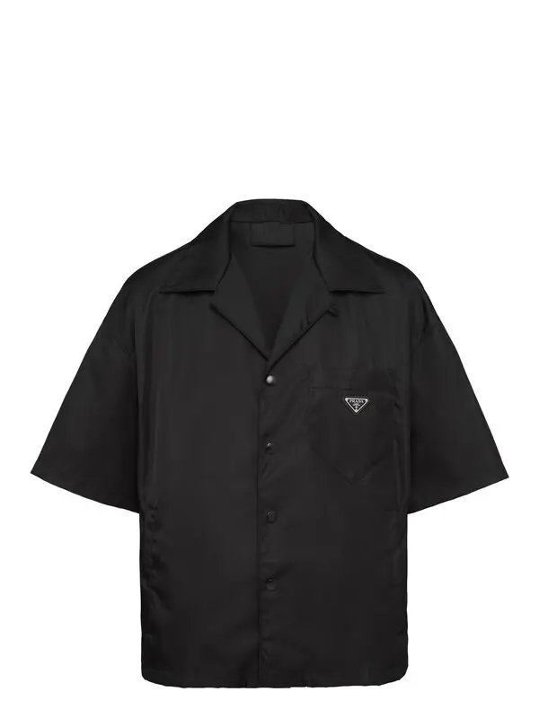 Prada Re-nylon Short-sleeved Shirt - Black