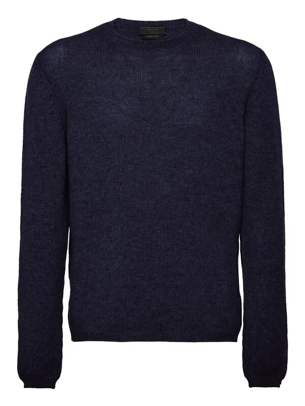 Prada Cashmere Crew-neck Sweater - Blue