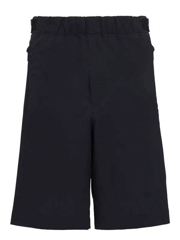Prada Light Bi-stretch Bermuda Shorts - Black