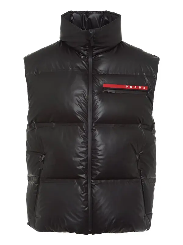 Prada Light Re-nylon Down Vest - Black