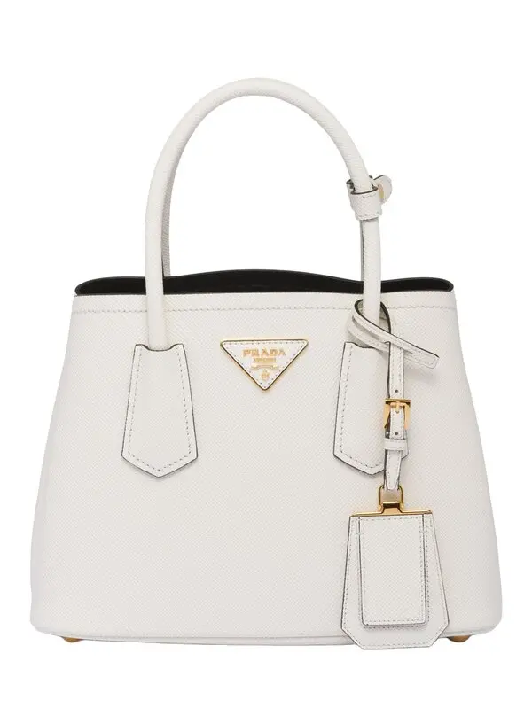 Prada Small Saffiano Leather Bag - White