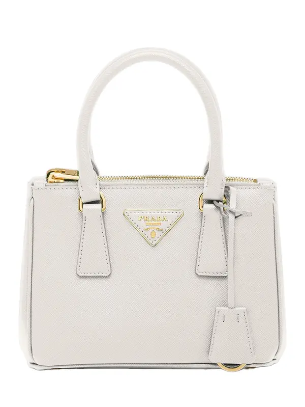 Prada Galleria Mini Saffiano Leather Bag - White