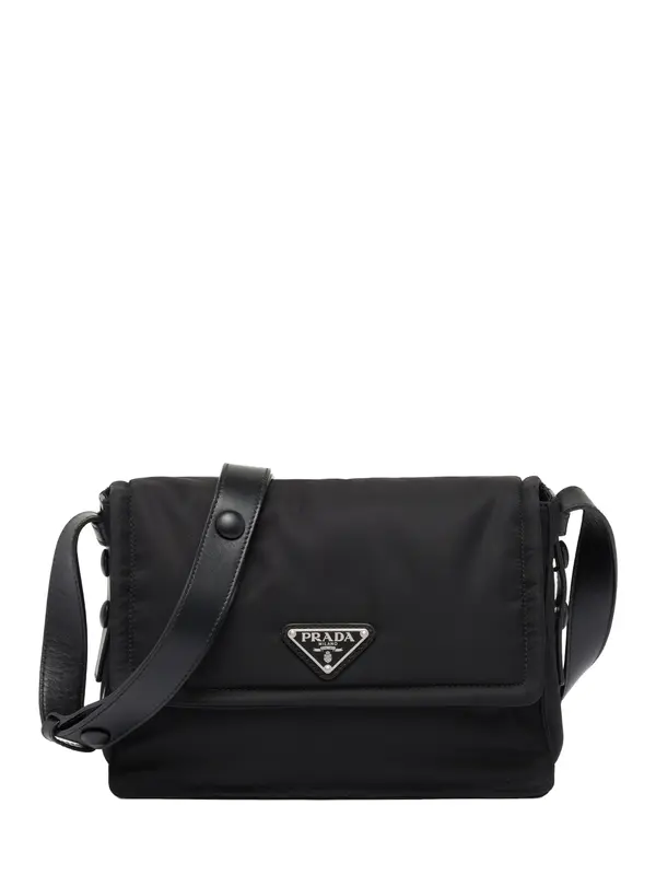 Prada Small Padded Re-nylon Shoulder Bag - Black