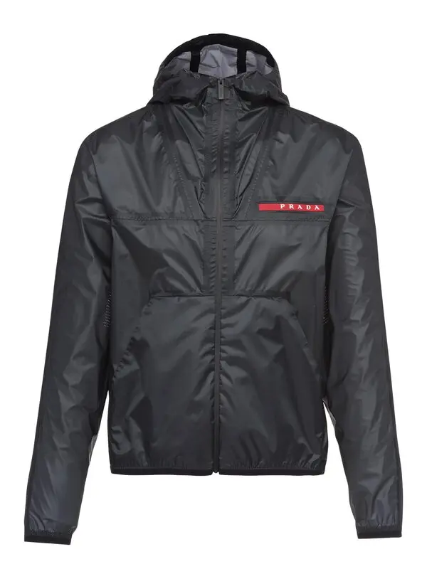 Prada Ripstop Hooded Jacket - Black