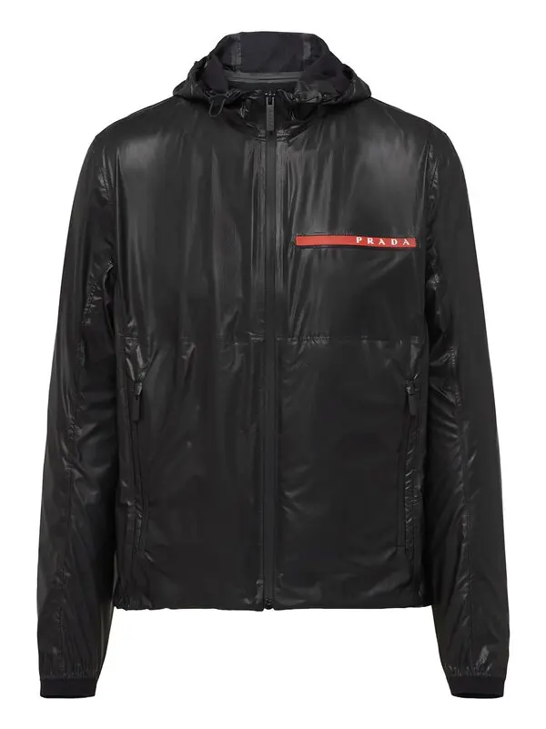 Prada Light Re-nylon Hooded Jacket - Black