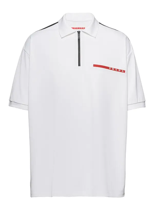 Prada Piqué Polo Shirt - White