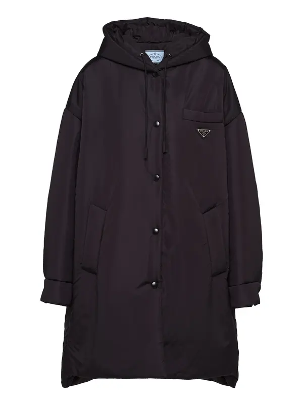 Prada Oversized Re-nylon Raincoat - Black