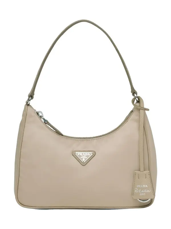 Prada Re-edition 2005 Re-nylon And Saffiano Mini Bag - Neutral