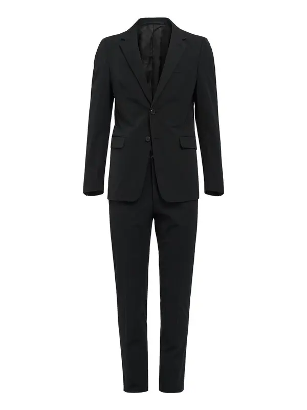 Prada Technical Fabric Single-breasted Suit - Black