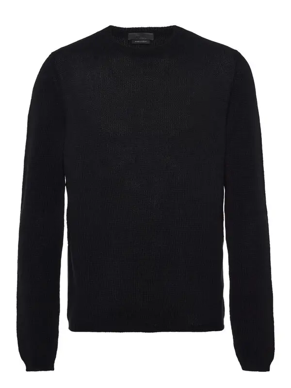 Prada Cashmere Crew-neck Sweater - Black